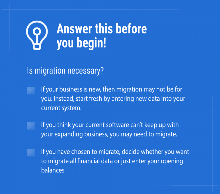10-Step Accounting System Migration Checklist - Zoho Books
